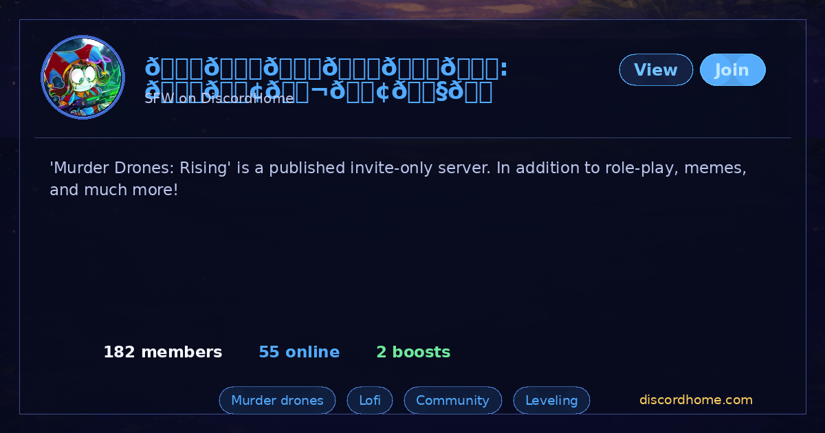 𝐌𝐮𝐫𝐝𝐞𝐫 𝐃𝐫𝐨𝐧𝐞𝐬: 𝐑𝐢𝐬𝐢𝐧𝐠 | SFW Discord Server | DiscordHome